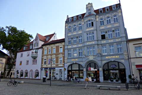 Marktplatz Senftenberg Radtouren Fotos Lausitz radeln Sehenswertes